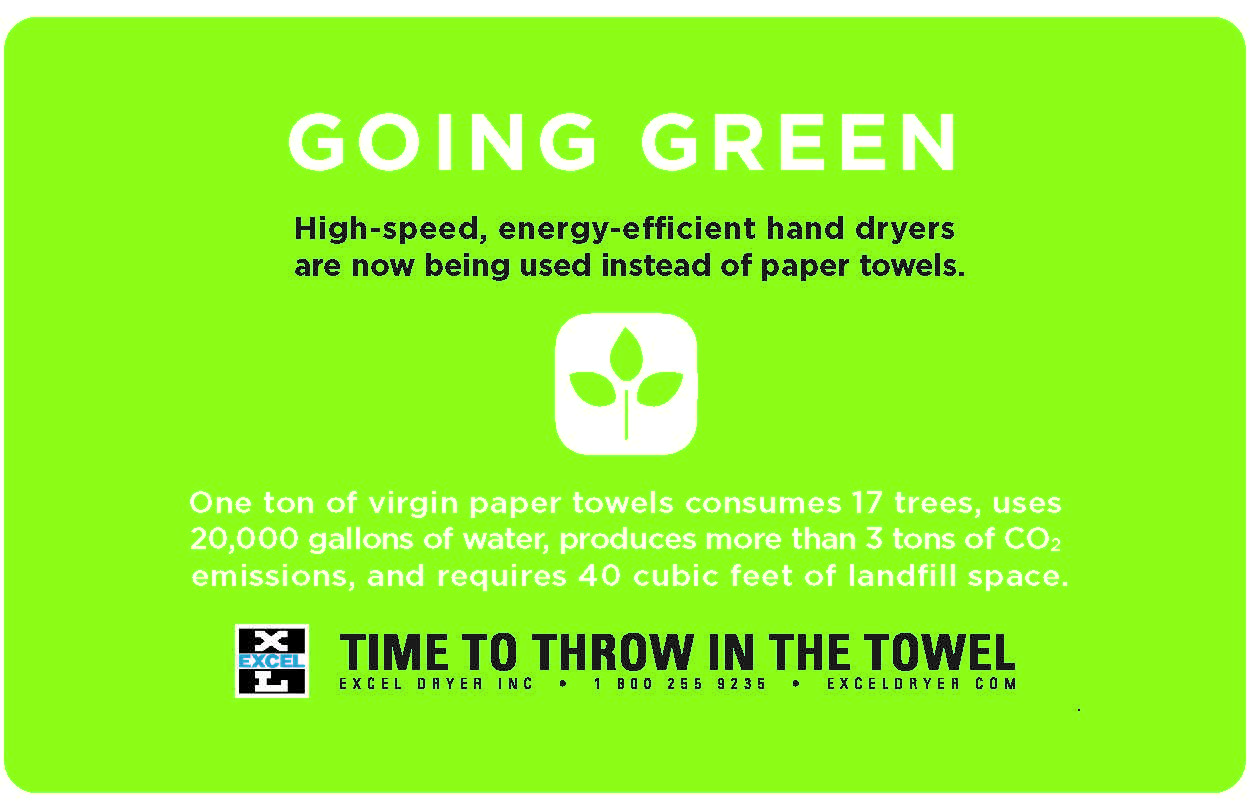 Transition your Public Restroom from Paper Towels to Hand Dryers